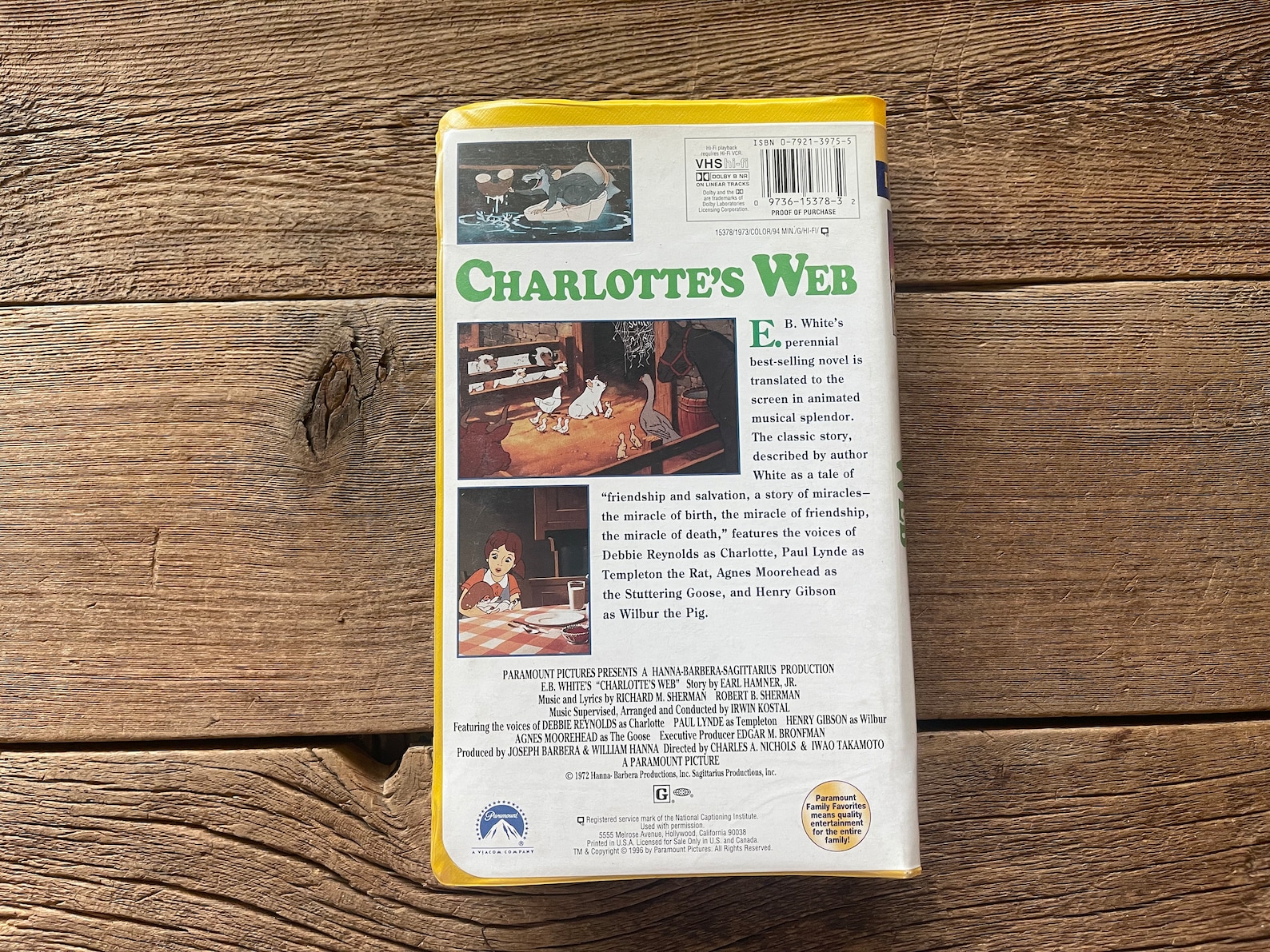 Charlotte's Web VHS Movie 1996 // Vintage VHS - Etsy