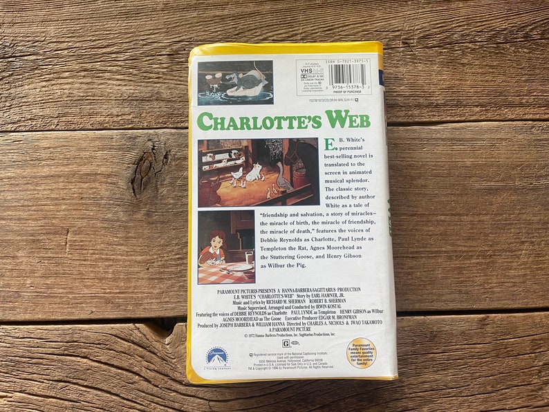 Charlotte's Web VHS Movie 1996 // Vintage VHS - Etsy