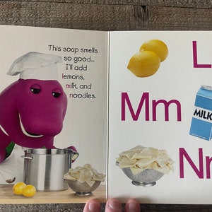 Vintage Barney Books // You Choose // Alphabet Soup, Baby Bop's ...