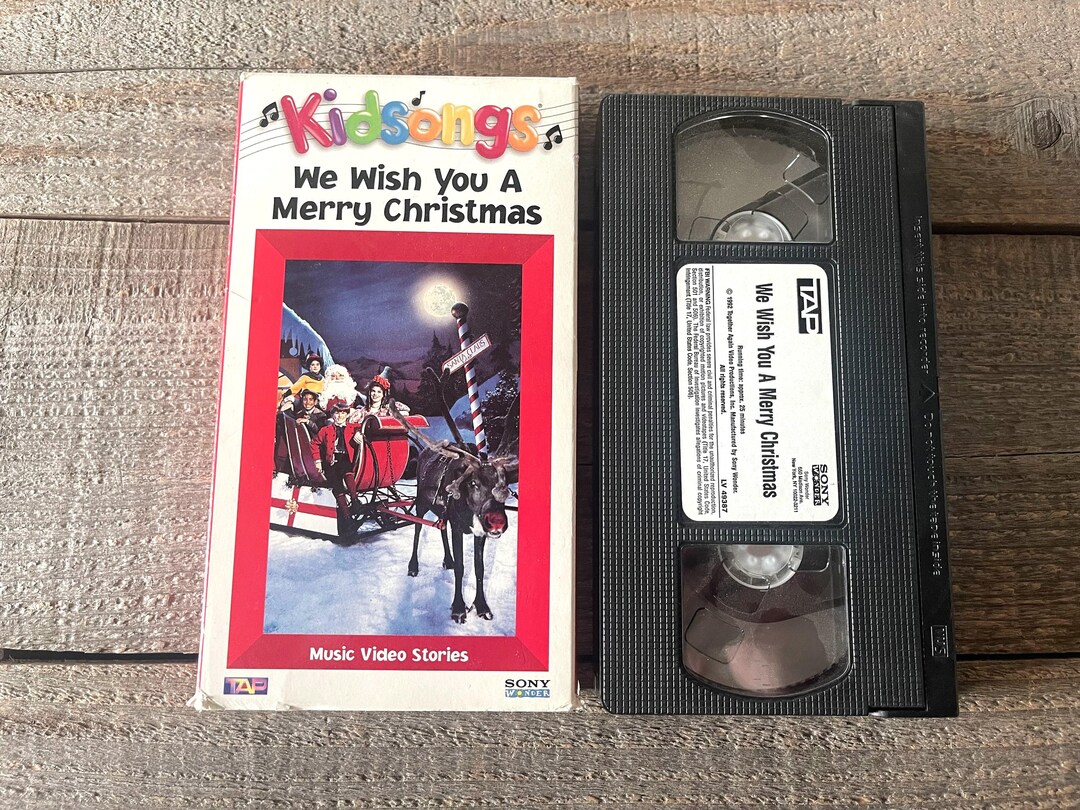 We Wish You A Merry Christmas Kidsongs VHS 1992 - Etsy