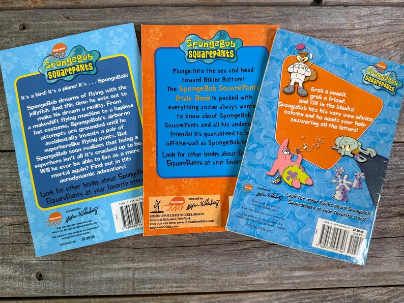 Vintage Spongebob Books, Sold Individually - Etsy