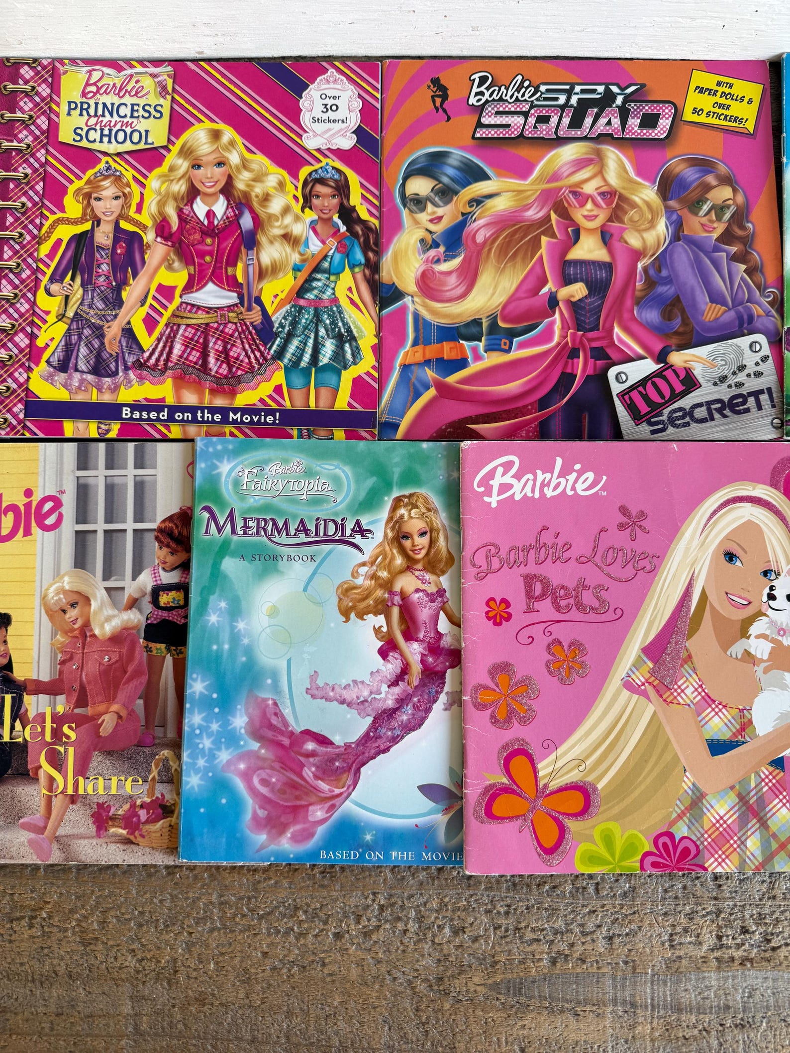 Barbie Books- Sold Individually- Princess Charm School, Mermaid Tale ...