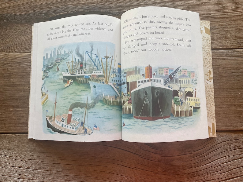 Scuffy the Tugboat // A Little Golden Book // 1974 // Gertrude - Etsy