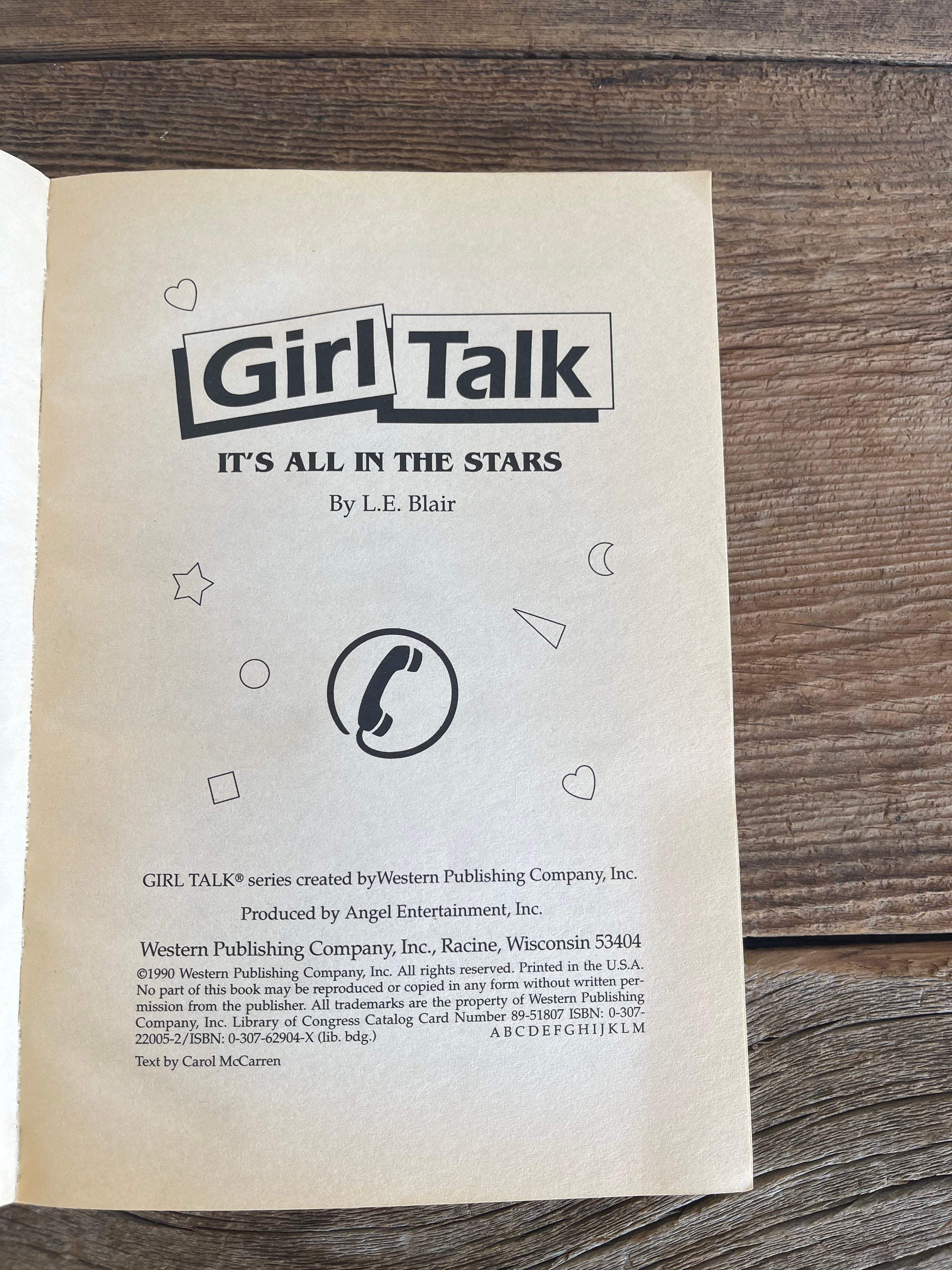 Vintage Girl Talk Books // You Choose // 1990's Book - Etsy