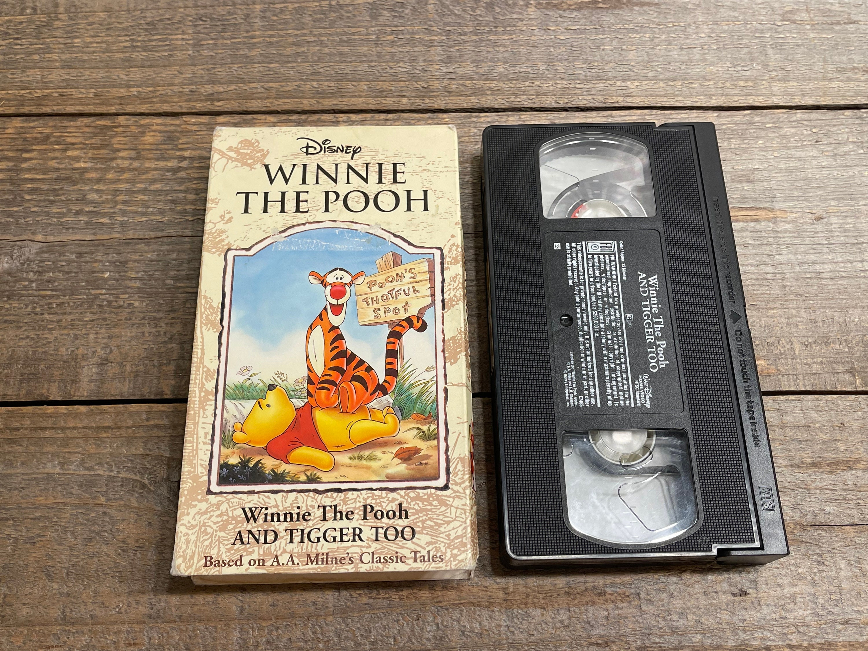 Winnie the Pooh and Tigger Too // Vintage VHS Movie // Walt Disney - Etsy