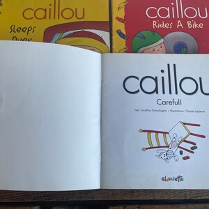 Caillou Books -sold Individually- 2000's PBS Kids - Etsy
