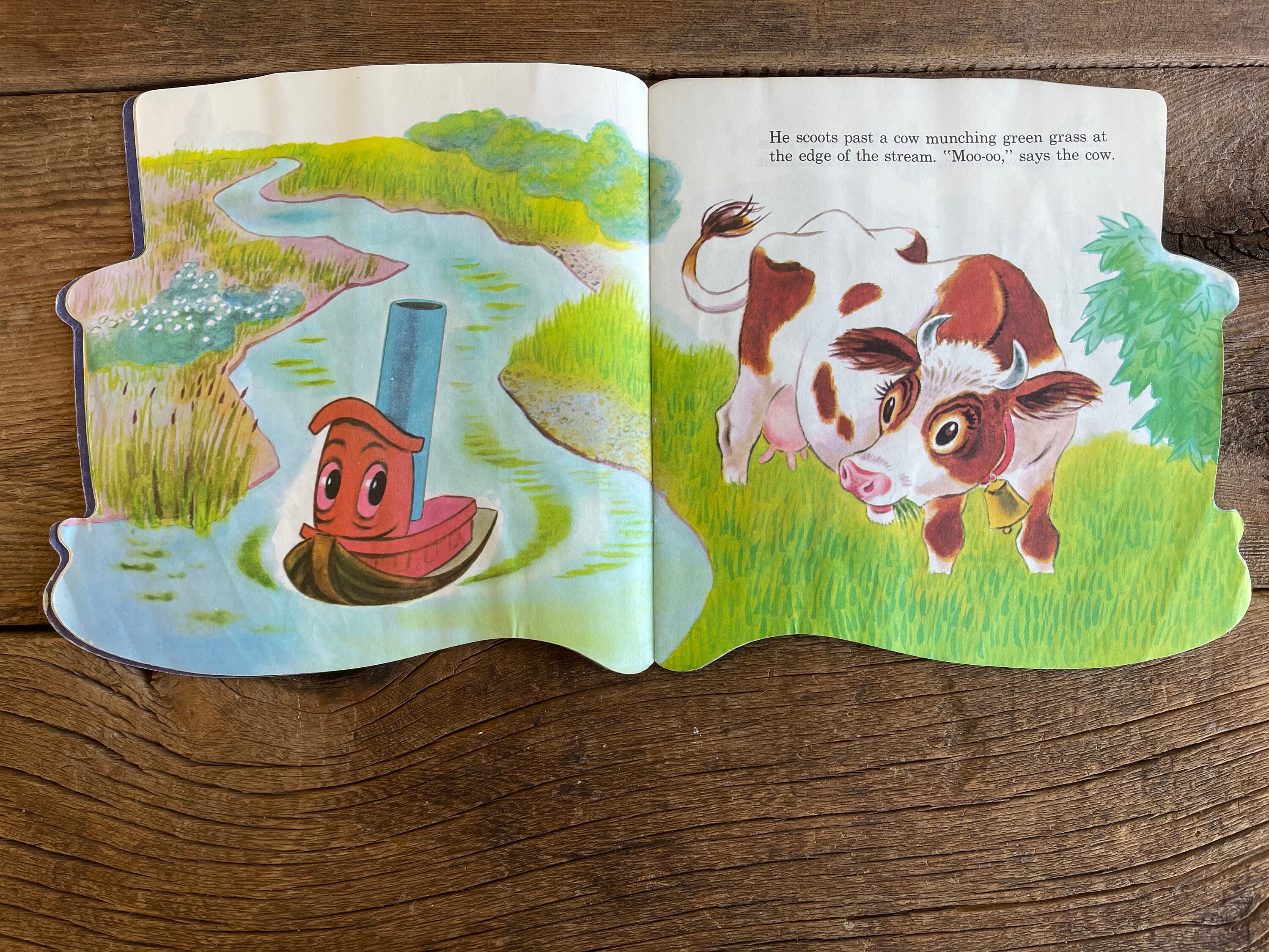 Scruffy the Tugboat // A Golden Shape Book // 1978 - Etsy