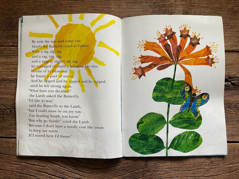 The Lamb and the Butterfly // Eric Carle // Vintage Book & Cassette ...