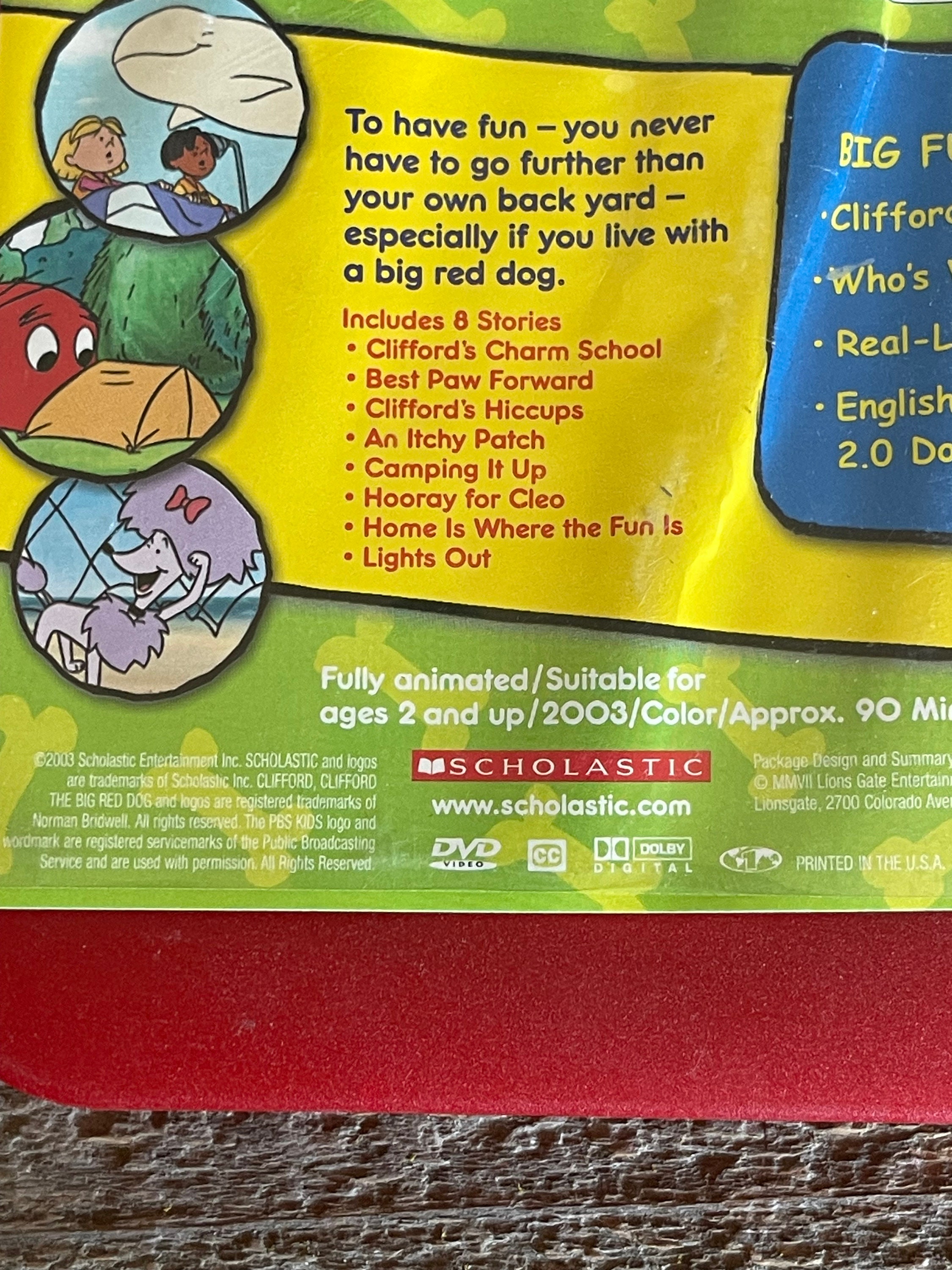 Clifford the Big Red Dog DVD // Big Fun in the Sun // 2003 Scholastic ...