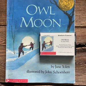 Owl Moon // Jane Yolen // Vintage Book & Cassette Tape Set or Book Only ...