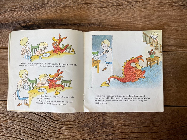 There's No Such Thing as A Dragon // Jack Kent // 1975 Golden Book - Etsy