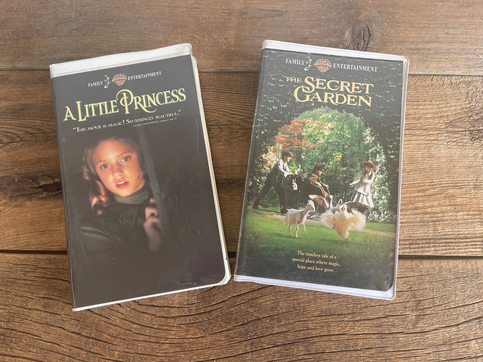VHS Movies a Little Princess or the Secret Garden // Based on Novels by ...