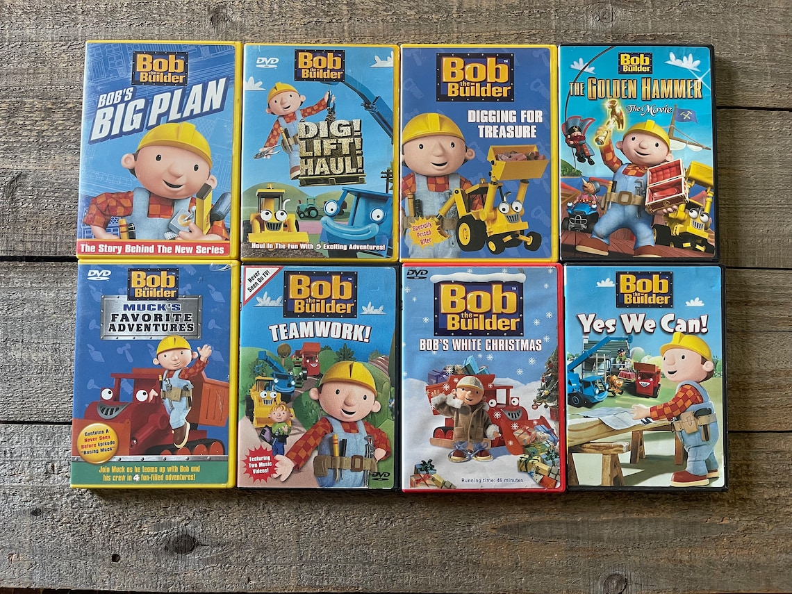 Bob the Builder Dvds // You Choose // 2000's HIT Entertainment - Etsy