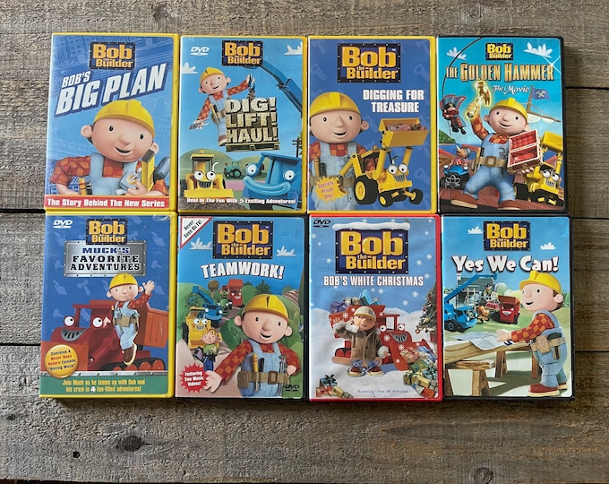 Lot of 20 Bob the Builder Dvds top Team, Building Sky High,christmas ...