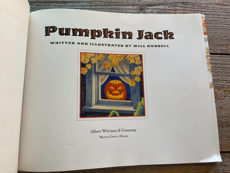 Pumpkin Jack: Will Hubbell Kids Halloween Book, 2000 Edition - Etsy