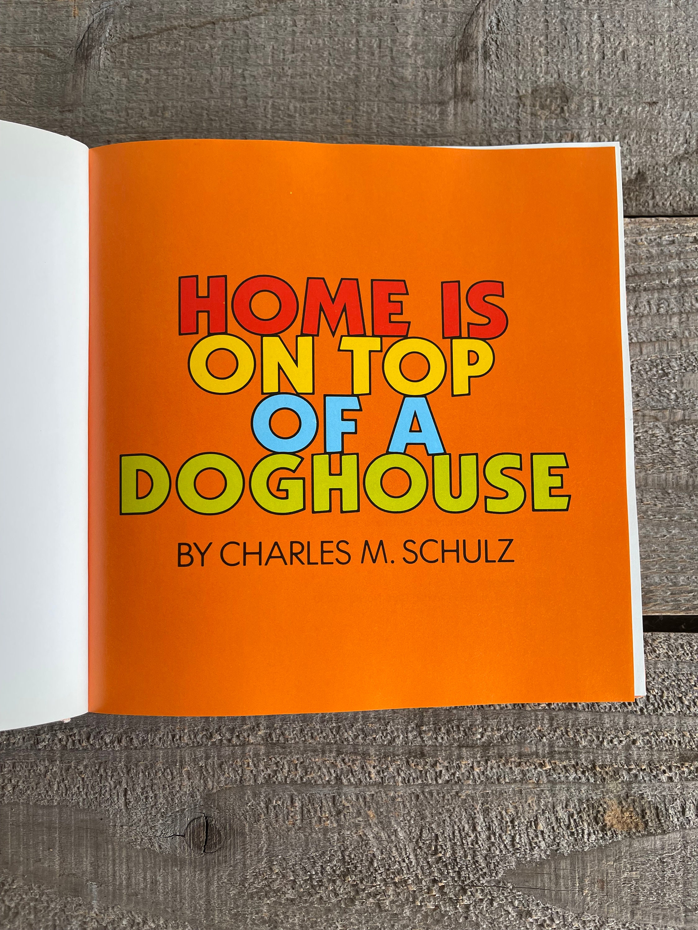 Vintage Peanuts Book: Home is on Top of A Doghouse, 1982 - Etsy Canada