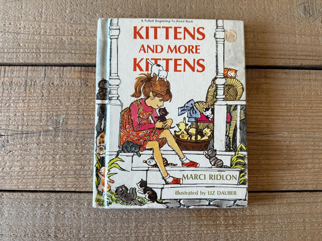 Vintage Kittens Beginner Reader Book - 1967 Follett Edition - Etsy