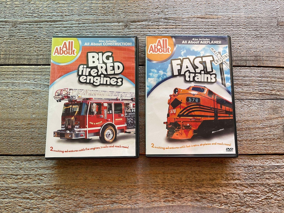 Kids Dvds // All About Fire Engines & All About Fast Trains // Instant ...