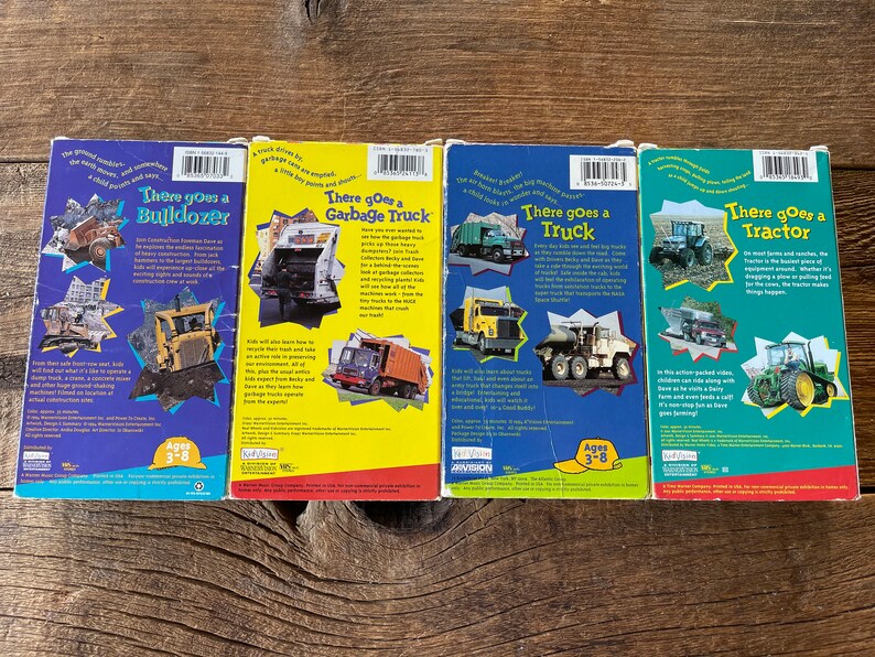 Vintage Kid Vision VHS Movies // there Goes A... - Etsy