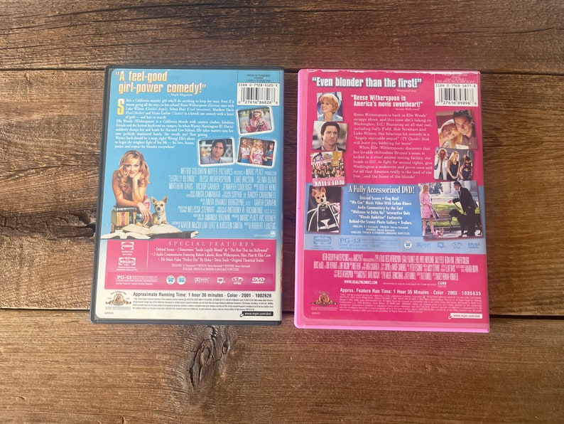Legally Blonde & Legally Blonde 2 Dvds // Reese Witherspoon // Elle ...
