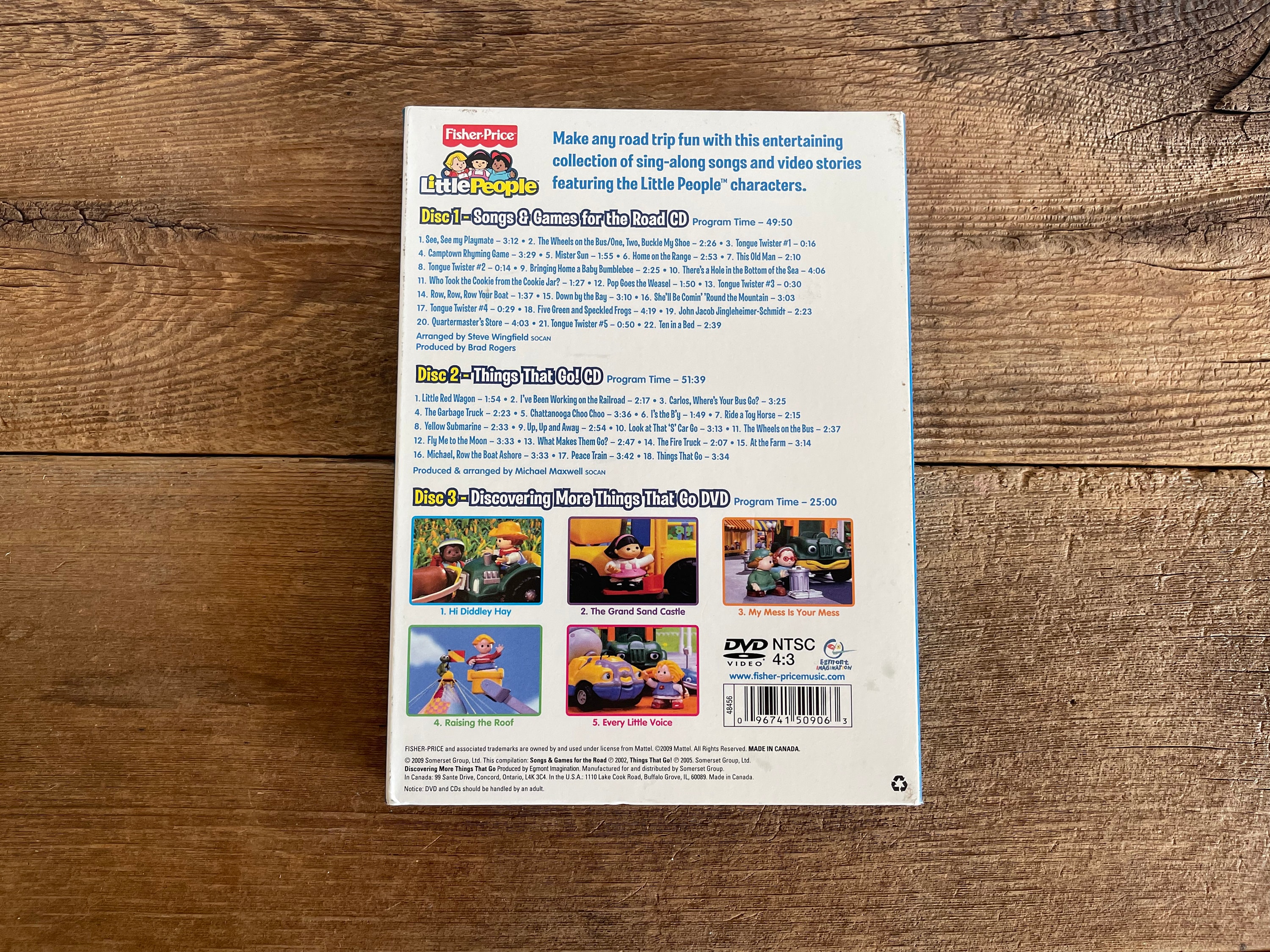Fisher Price Little People CD and DVD Set // Road Trip Fun // Sing ...