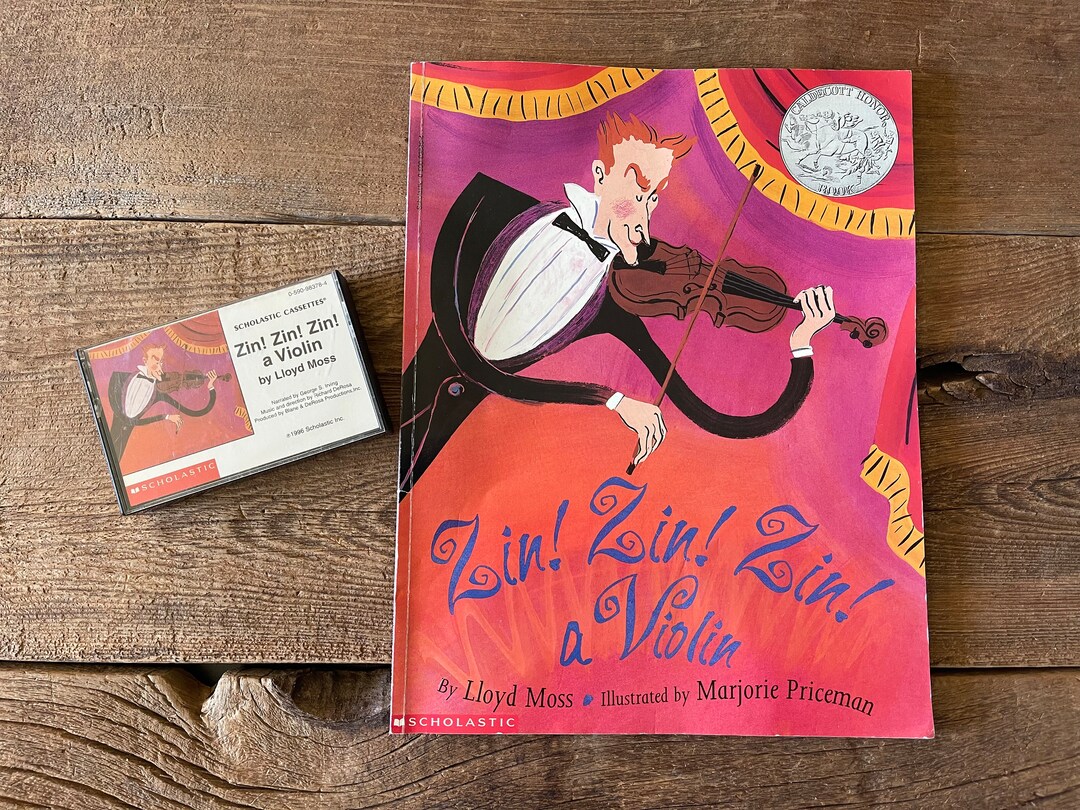 Zin! Zin! Zin! a Violin // Lloyd Moss // Vintage Book & Cassette Tape ...