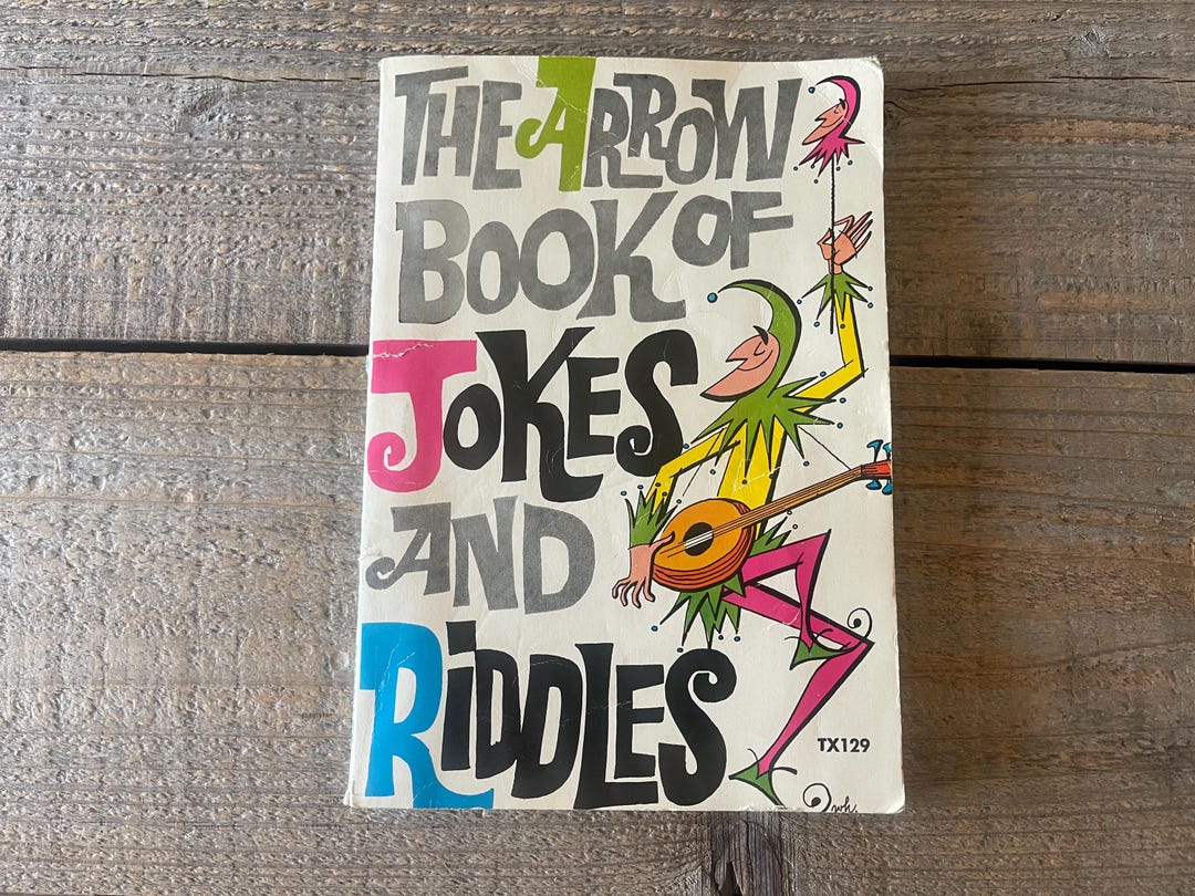 The Arrow Book of Jokes and Riddles - 1972 Scholastic Edition - Etsy