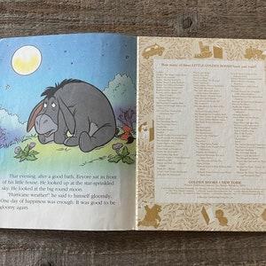 Winnie the Pooh: Eeyore, Be Happy! // Walt Disney // A Little Golden ...