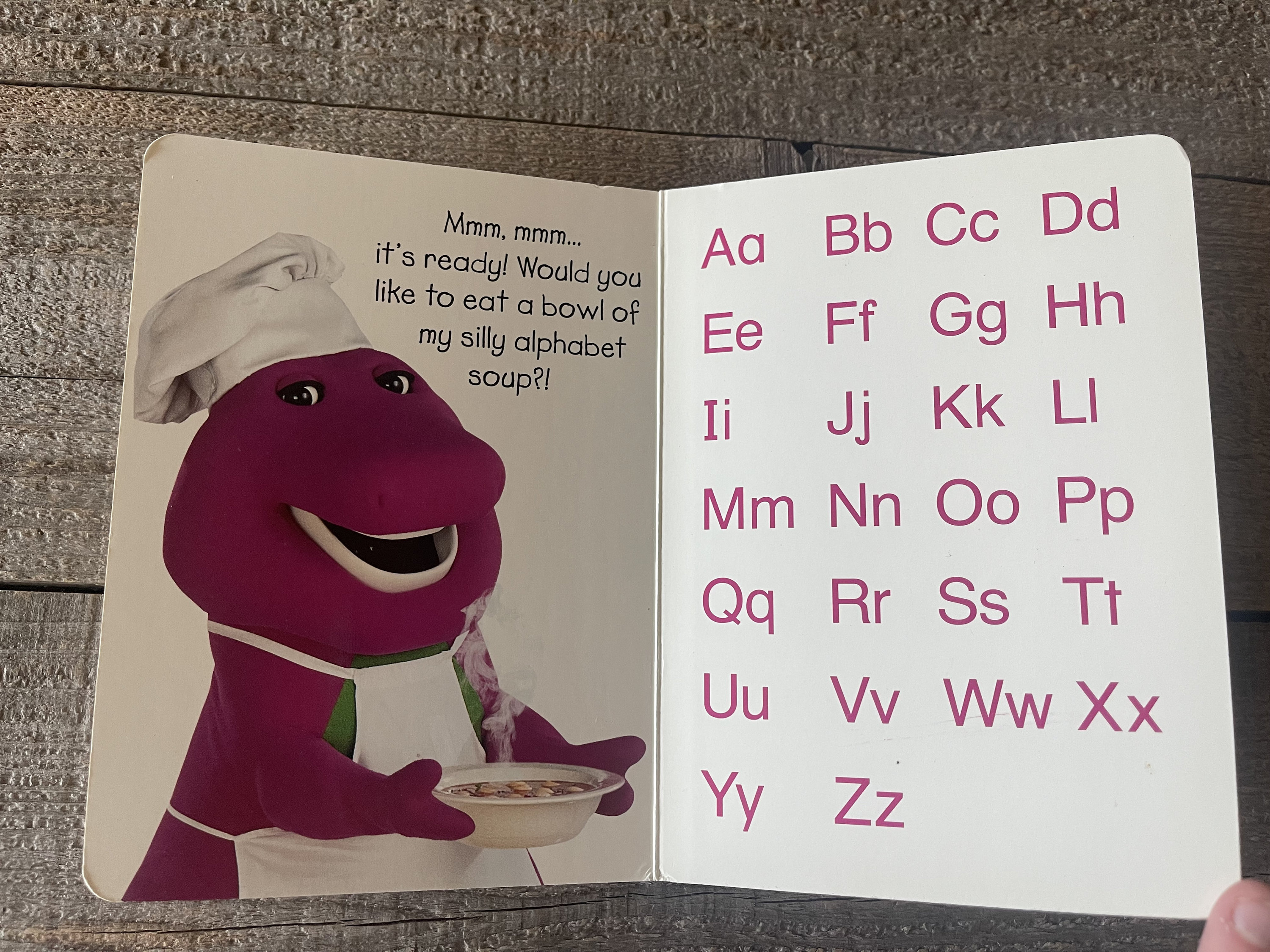 Vintage Barney Books // You Choose // Alphabet Soup, Baby Bop's ...