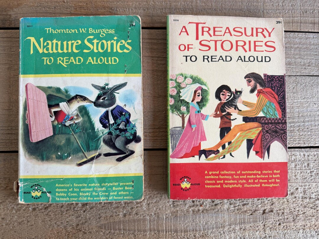 Vintage Read Aloud 1960's Wonder Books, Nature Stories or Treasury of ...
