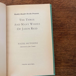 The Three and Many Wishes of Jason Reid // Hazel Hutchins // 1980's ...