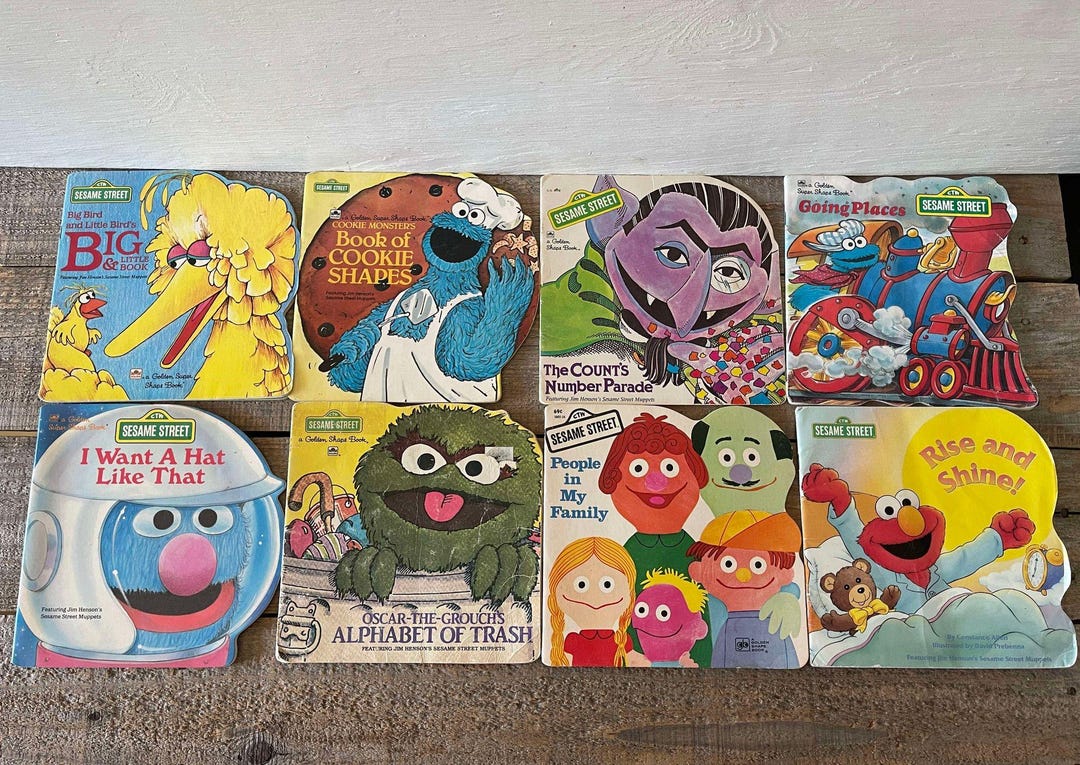 Sesame Street Golden Shape Books // Sold Individually // Jim Henson's ...