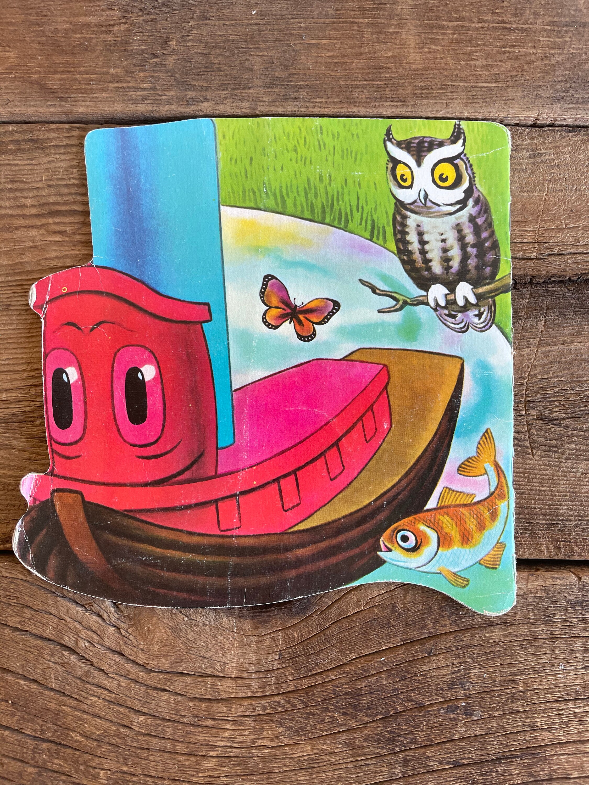 Scruffy the Tugboat // A Golden Shape Book // 1978 - Etsy