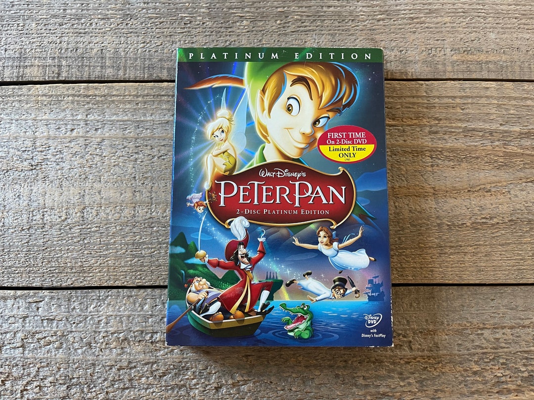 Walt Disney's Peter Pan Sealed DVD // 2 Disc Platinum Edition ...