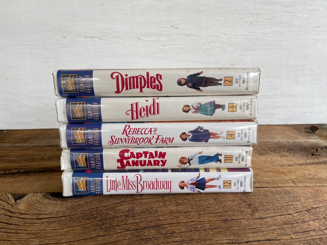 Vintage Shirley Temple VHS Tape Clamshell Case // Colorized Version ...