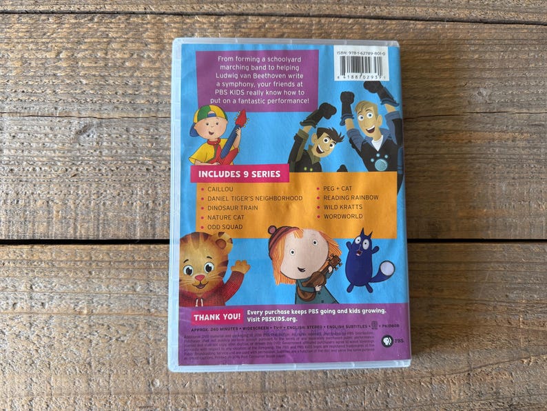 DVD Get Up and Dance de PBS Kids // Caillou, Peg + Cat, Daniel Tiger's ...