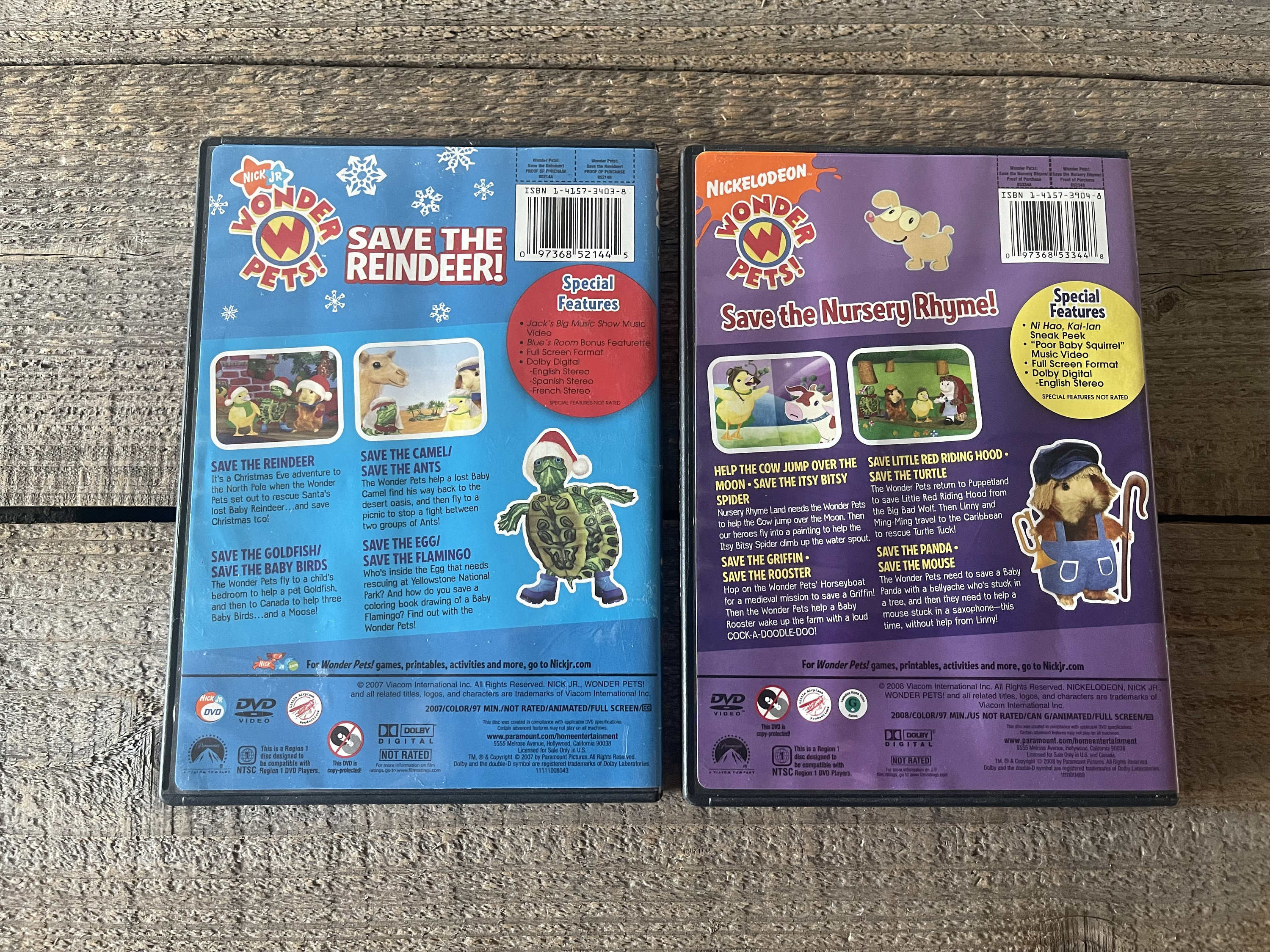 Wonder Pets Dvds // You Choose // Save the Nursery Rhyme or Save the ...