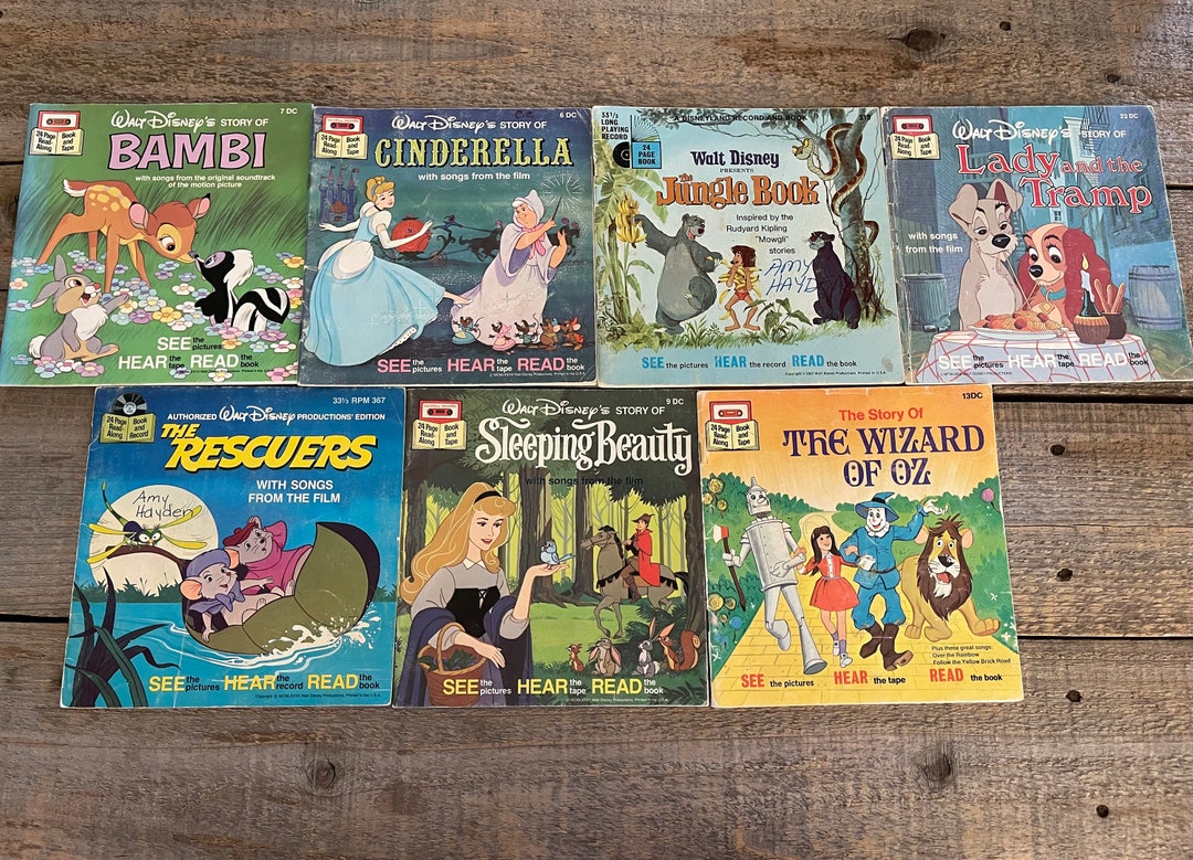 Vintage Walt Disney Book Only // Sold Individually // Originally Book ...