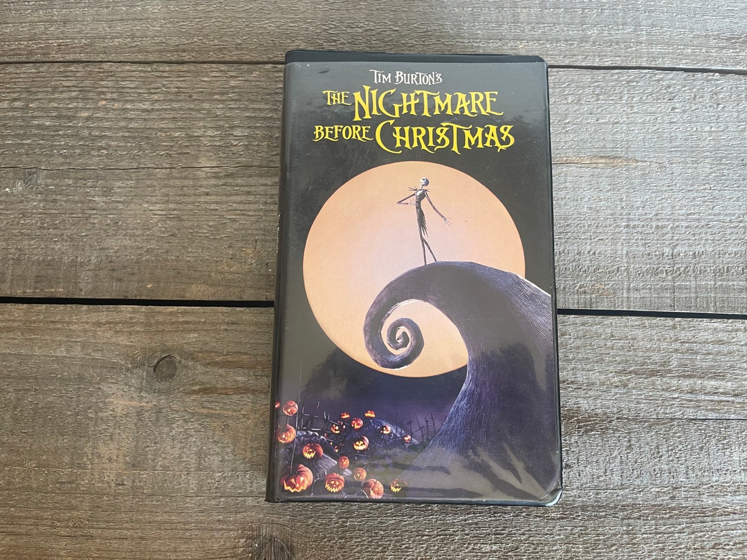 Tim Burton's the Nightmare Before Christmas VHS Movie // Walt Disney - Etsy