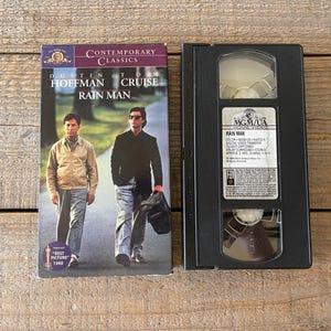 Rain Man VHS Movie // Dustin Hoffman, Tom Cruise // 1988 Comedy Action ...