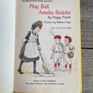 Play Ball, Amelia Bedelia // Peggy Parish // 1972 I Can Read Weekly ...