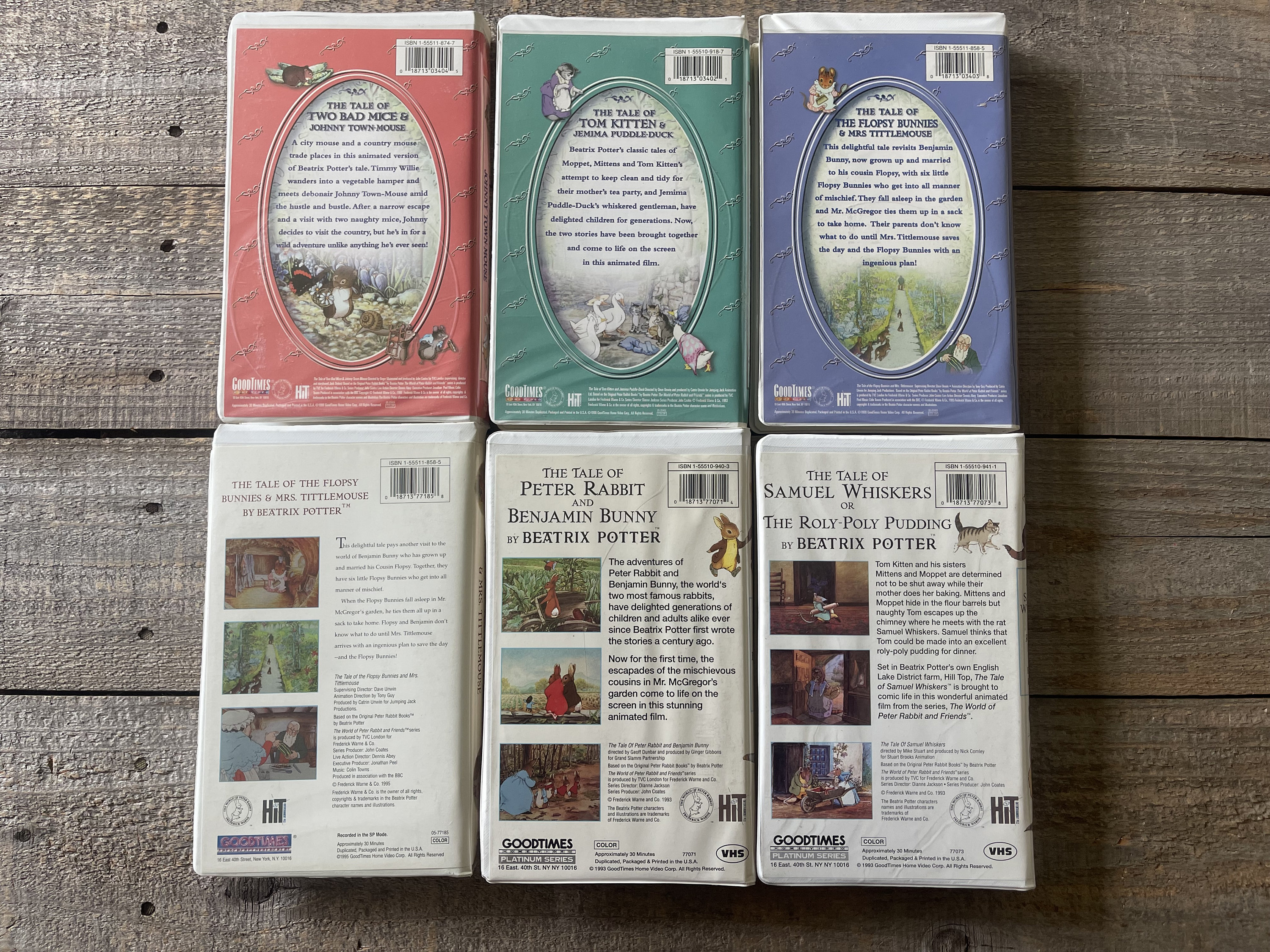 Vintage Beatrix Potter VHS Movies // Sold Individually // the Peter ...