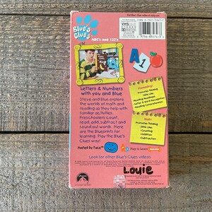 Blue's Clues // Play Along With Blue, Abc's and 123's // Vintage VHS ...