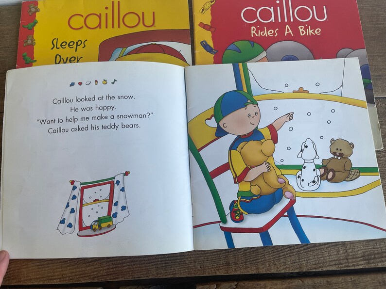 Caillou Books -sold Individually- 2000's PBS Kids - Etsy