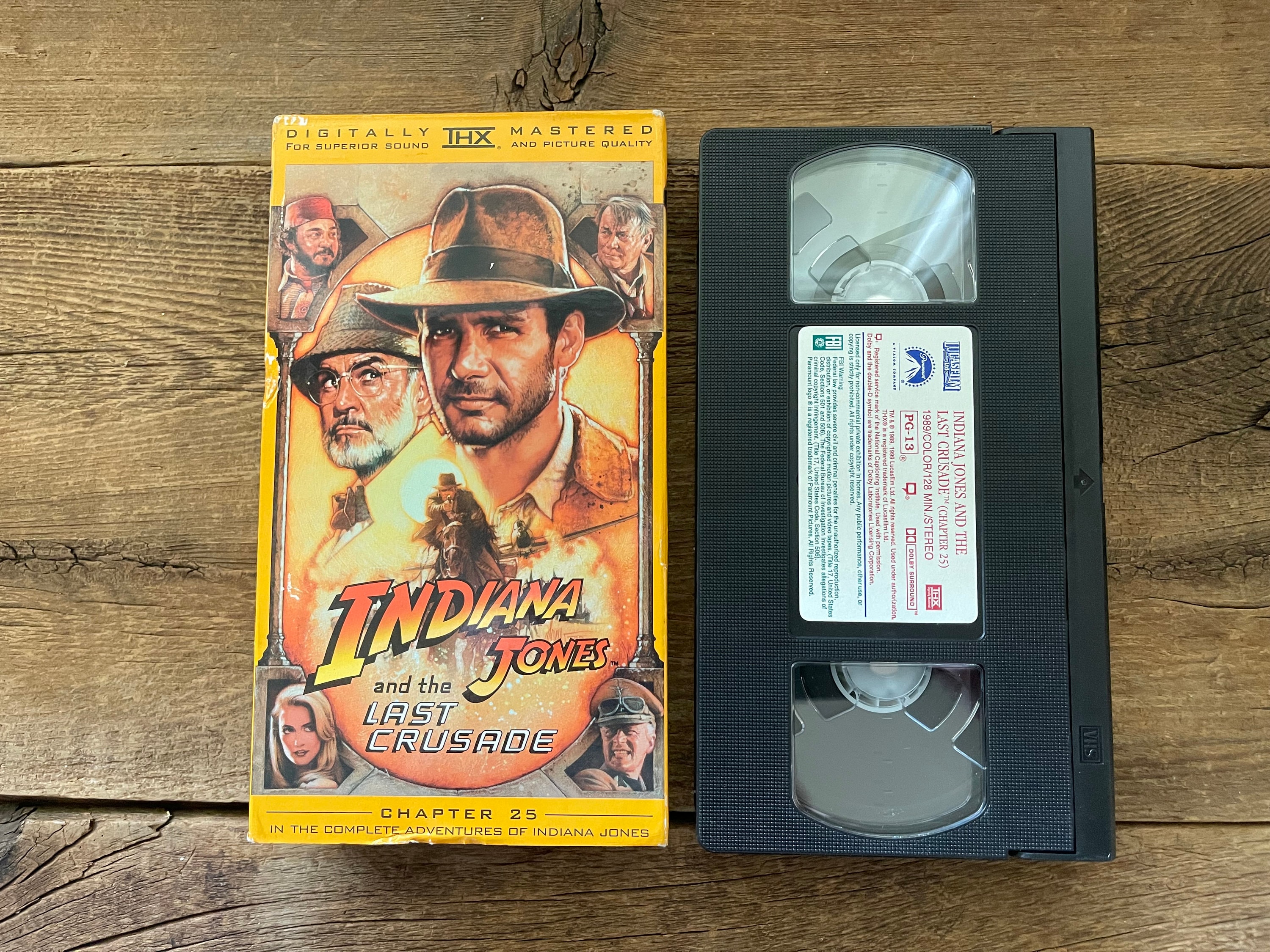 Indiana Jones and the Last Crusade VHS // 1989 or 1999 // Harrison Ford ...