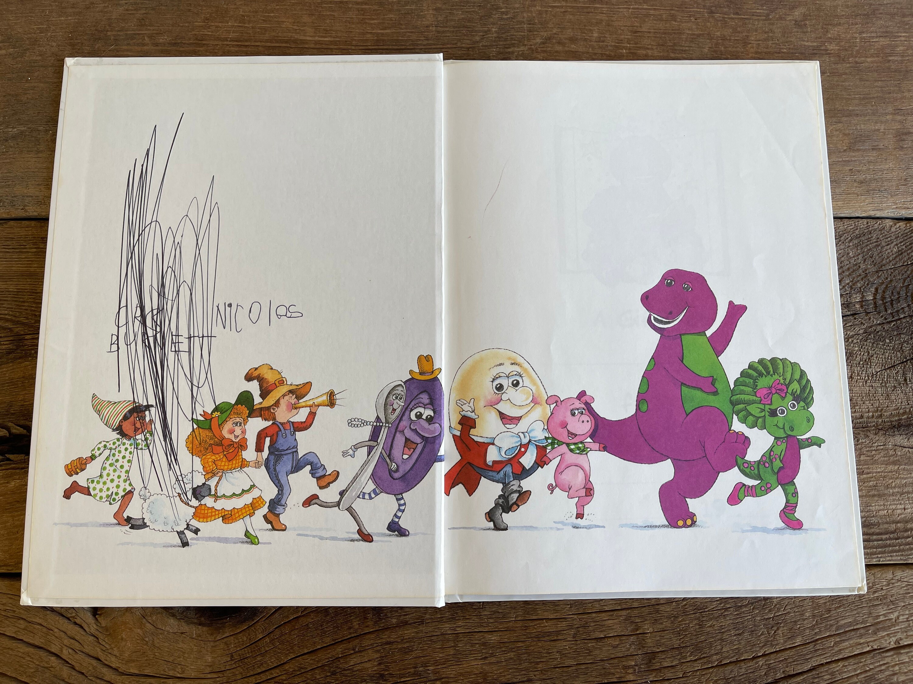 Barney's Favorite Mother Goose Rhymes Vol. 1 // 1993 - Etsy