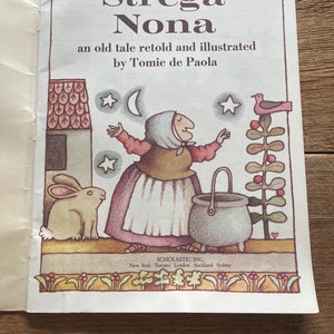 Strega Nona // Tomie De Paola // Scholastic Book - Etsy