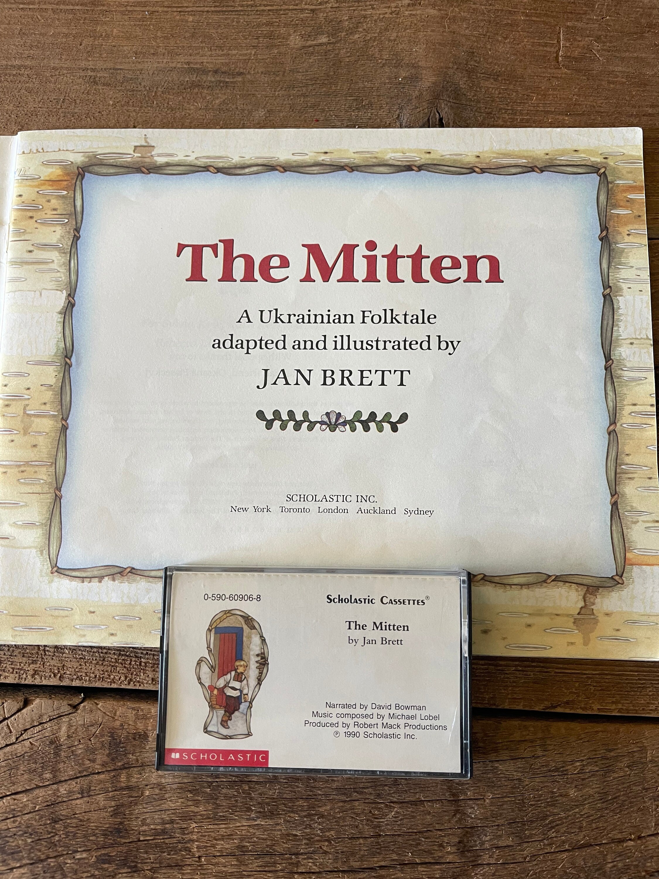 The Hat or the Mitten // Jan Brett // Vintage Book & Cassette Tape Set ...