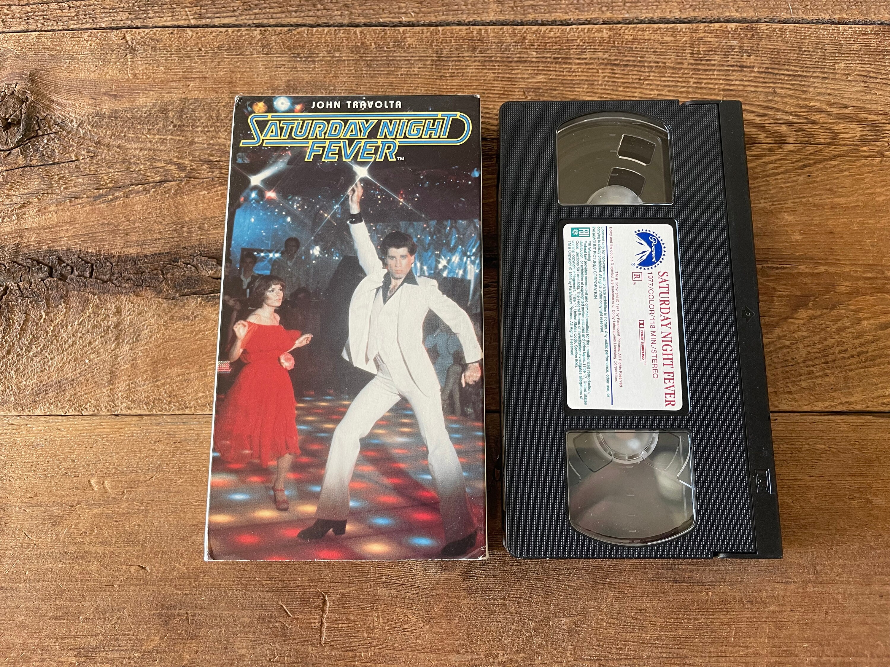 Saturday Night Fever VHS // 1977 // John Travolta // 1994 Copy // Bee ...