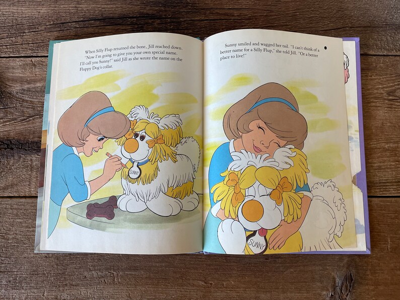 Disney's Fluppy Dogs Book // Fluppy Dogs to the Rescue // 1986 Golden ...
